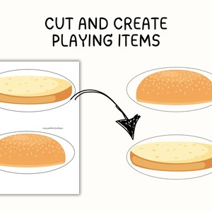 Build a Burger Pretend Play Printable - Preschool Printable Busy Book ...
