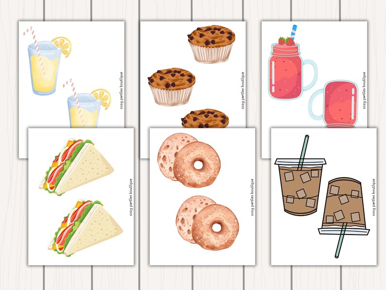 Restaurant Dramatic Play Printable - Play Cafe Menu, Pretend Coffee ...