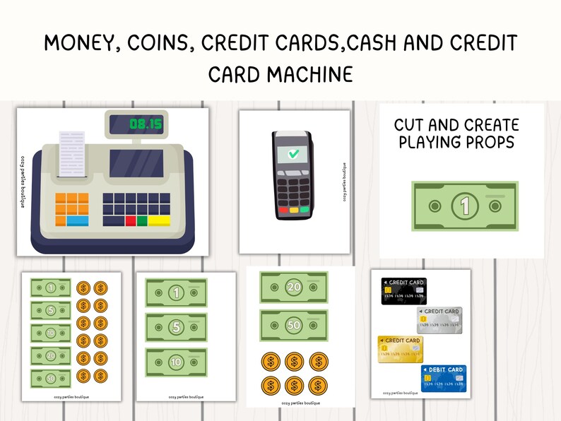 Restaurant Dramatic Play Printable - Play Cafe Menu, Pretend Coffee ...