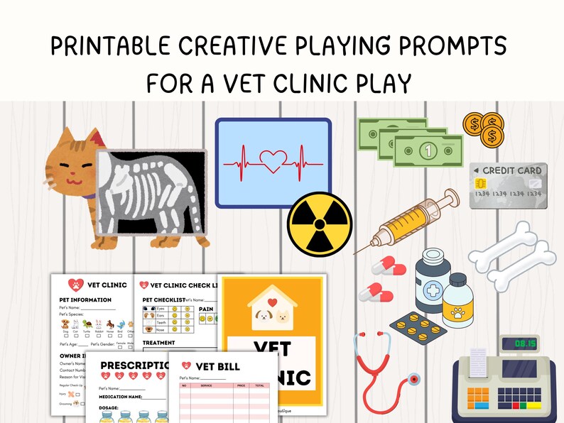 Printable Pretend Play Vet Set - Dramatic Play for Kids | Child ...