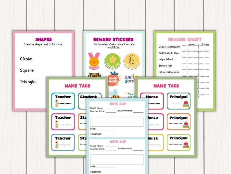 Teacher Printable Pretend Teacher Set Dramatic Play Imaginative Play ...