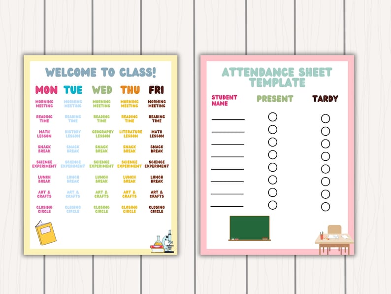 Teacher Printable Pretend Teacher Set Dramatic Play Imaginative Play ...