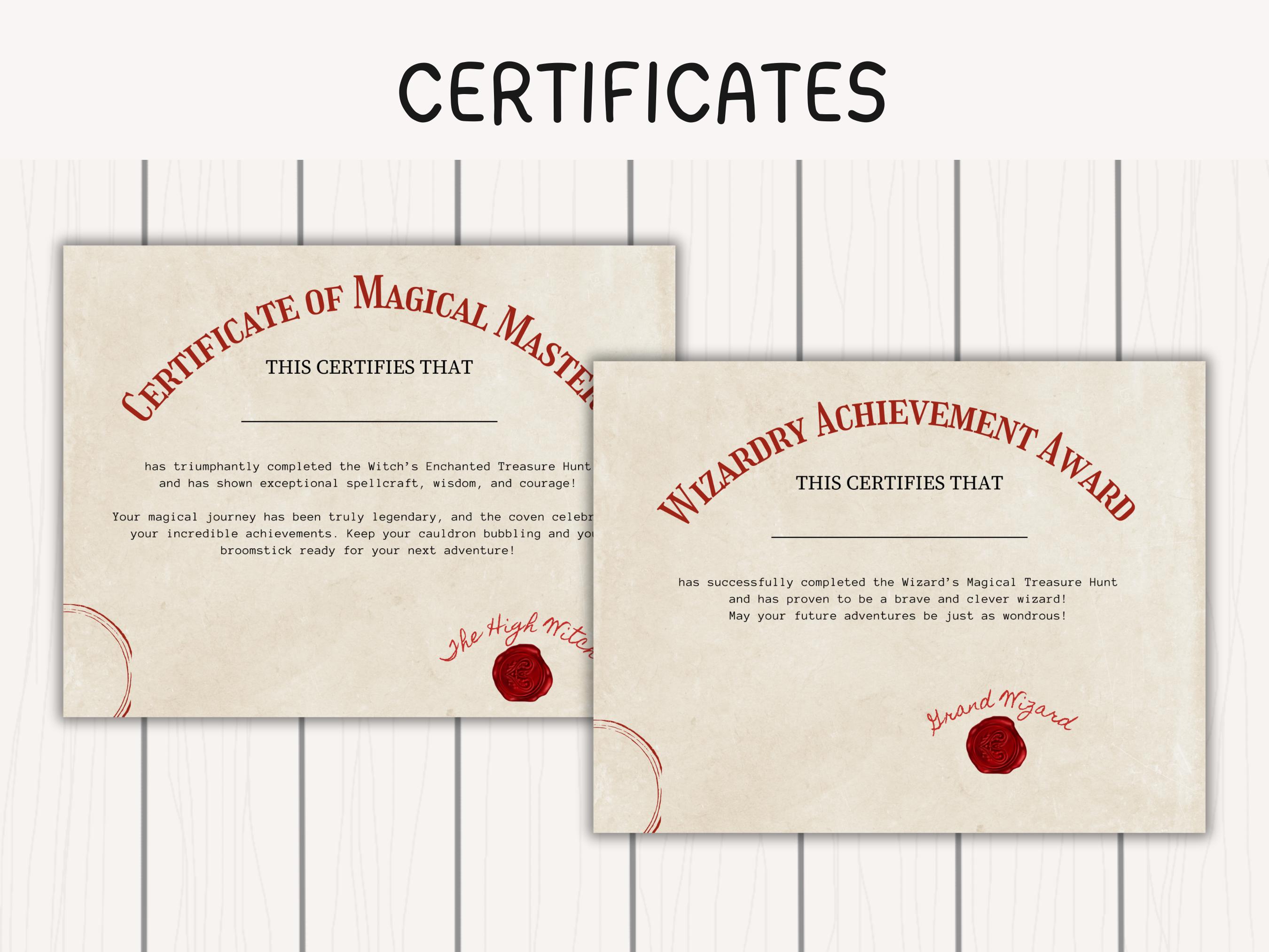 Wizard Scavenger Hunt for Kids Teens - Magic Treasure Hunt Printable ...