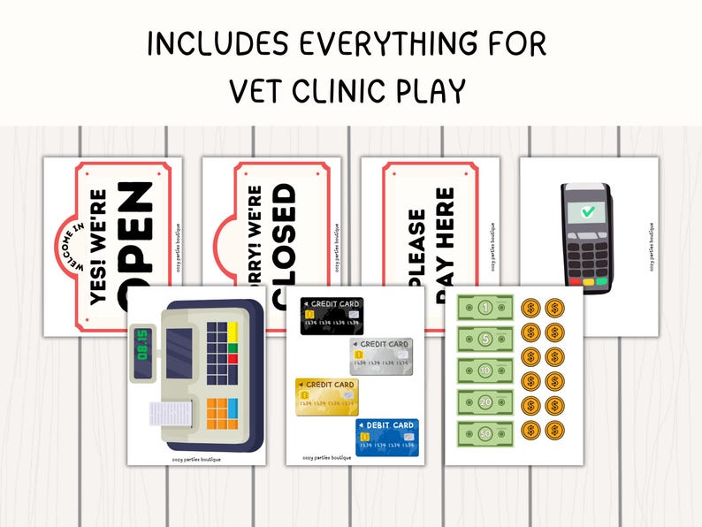 Printable Pretend Play Vet Set - Dramatic Play for Kids | Child ...