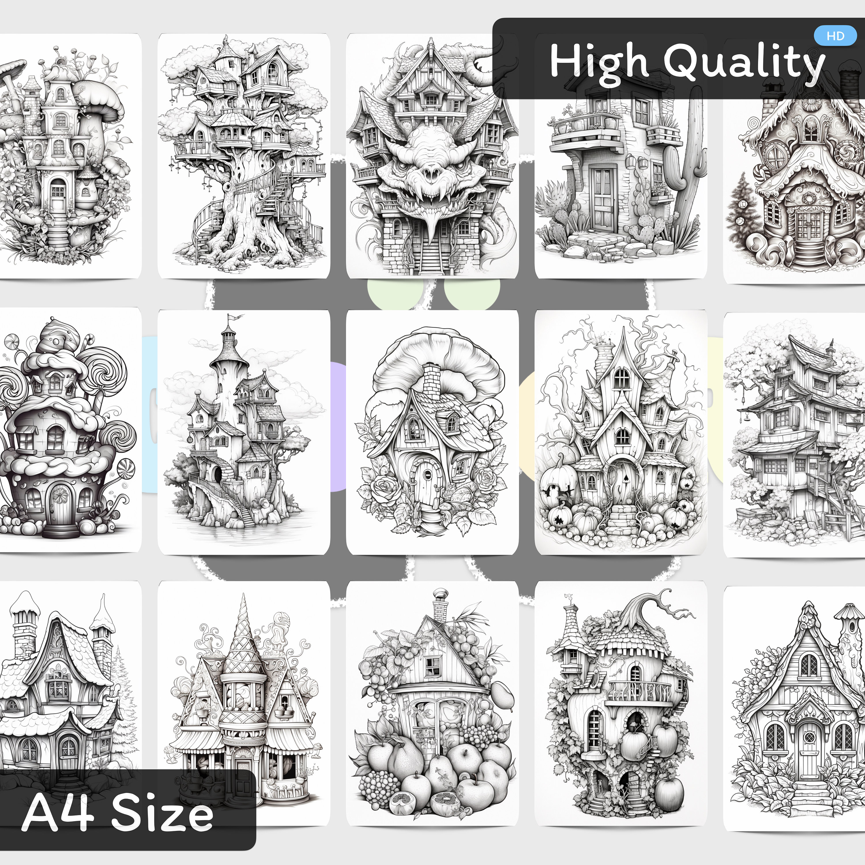 2,500+ Coloring Pages: Whole Shop Coloring Book Bundle (printable PDF ...