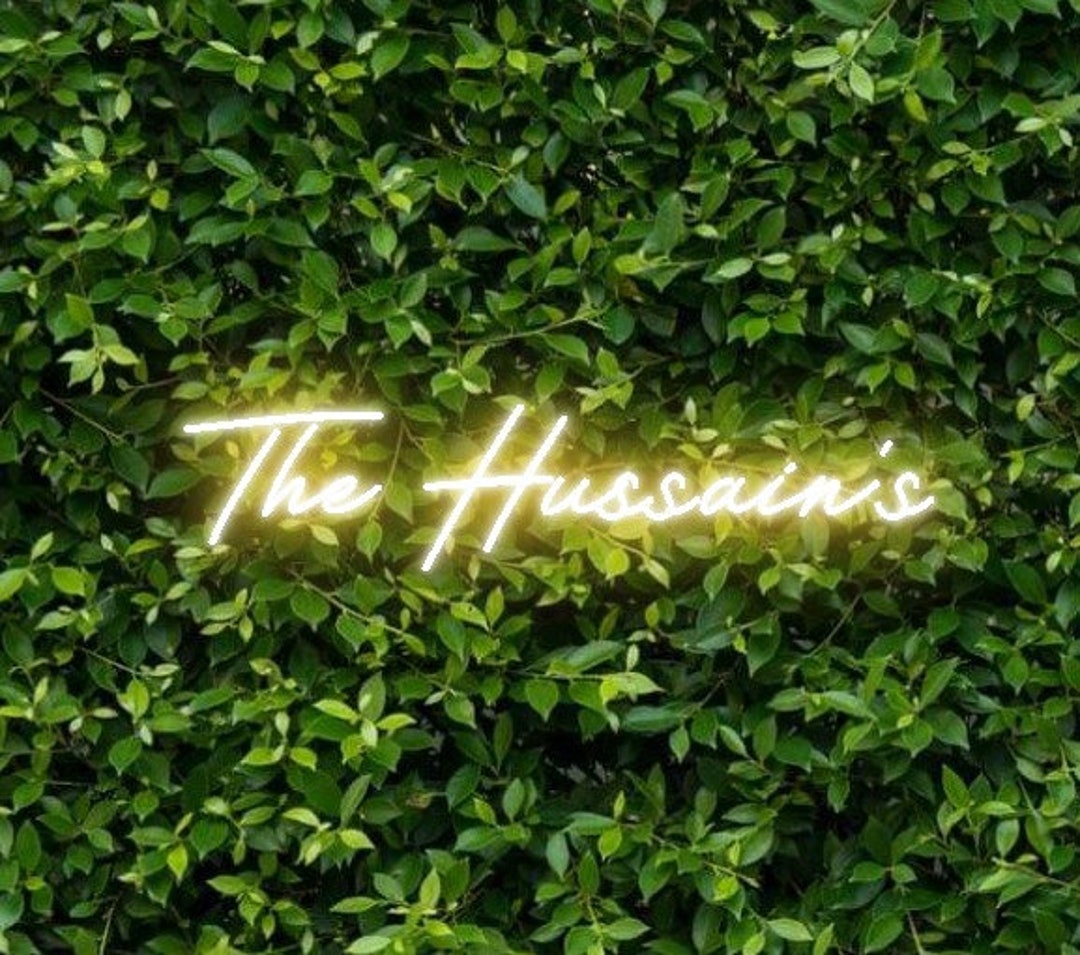 Custom Handmade Last Name Neon Sign Neon Sign Room Decor LED Neon Light ...