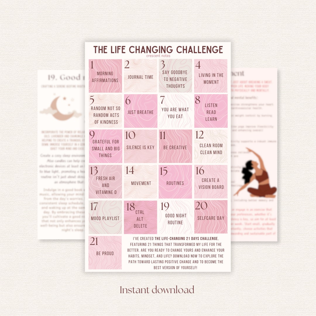 The Life Changing Challenge - Etsy