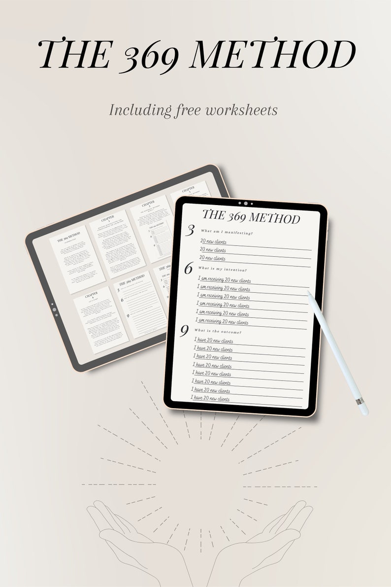 The 369 Manifesting Method - Etsy