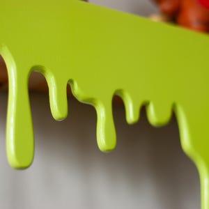 Slime Drip Shelf Decor | Spooky Shelf Sitter for Bookshelf or Mantel ...