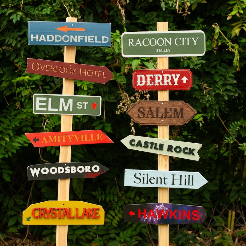 Halloween Directional Signs - Etsy