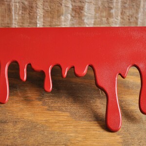Blood Drip Shelf Decor | Horror-themed Shelf Sitter | Macabre Decor for ...