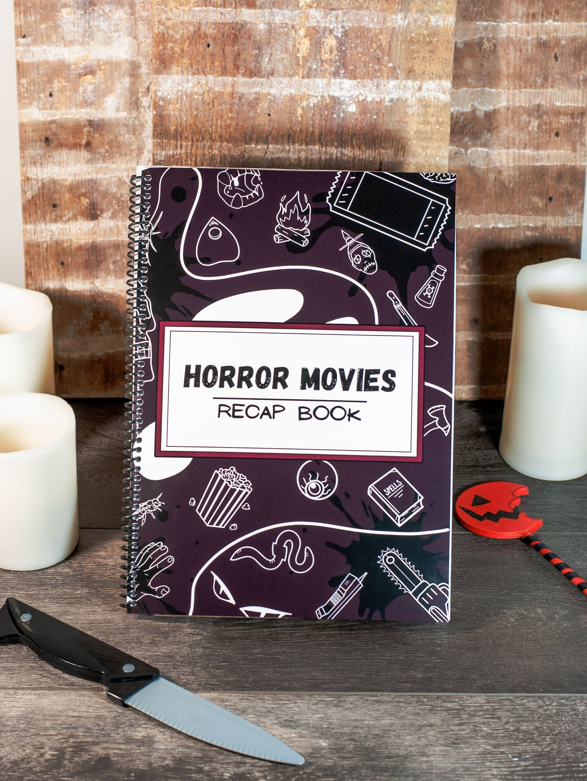 Horror Movies Recap Book - Horror Movie Review Book for Horror Fans ...