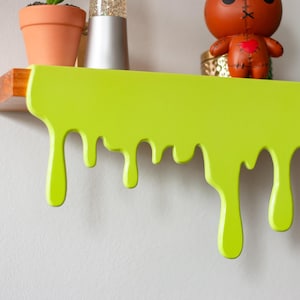 Slime Drip Shelf Decor | Spooky Shelf Sitter for Bookshelf or Mantel ...