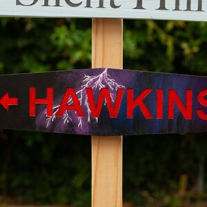 Horror-themed Directional Signs - Horror Decor Sign for Wall Hanging or ...
