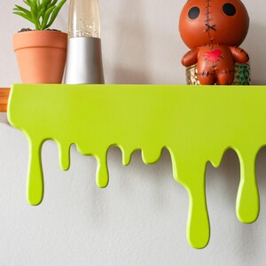 Slime Drip Shelf Decor | Spooky Shelf Sitter for Bookshelf or Mantel ...