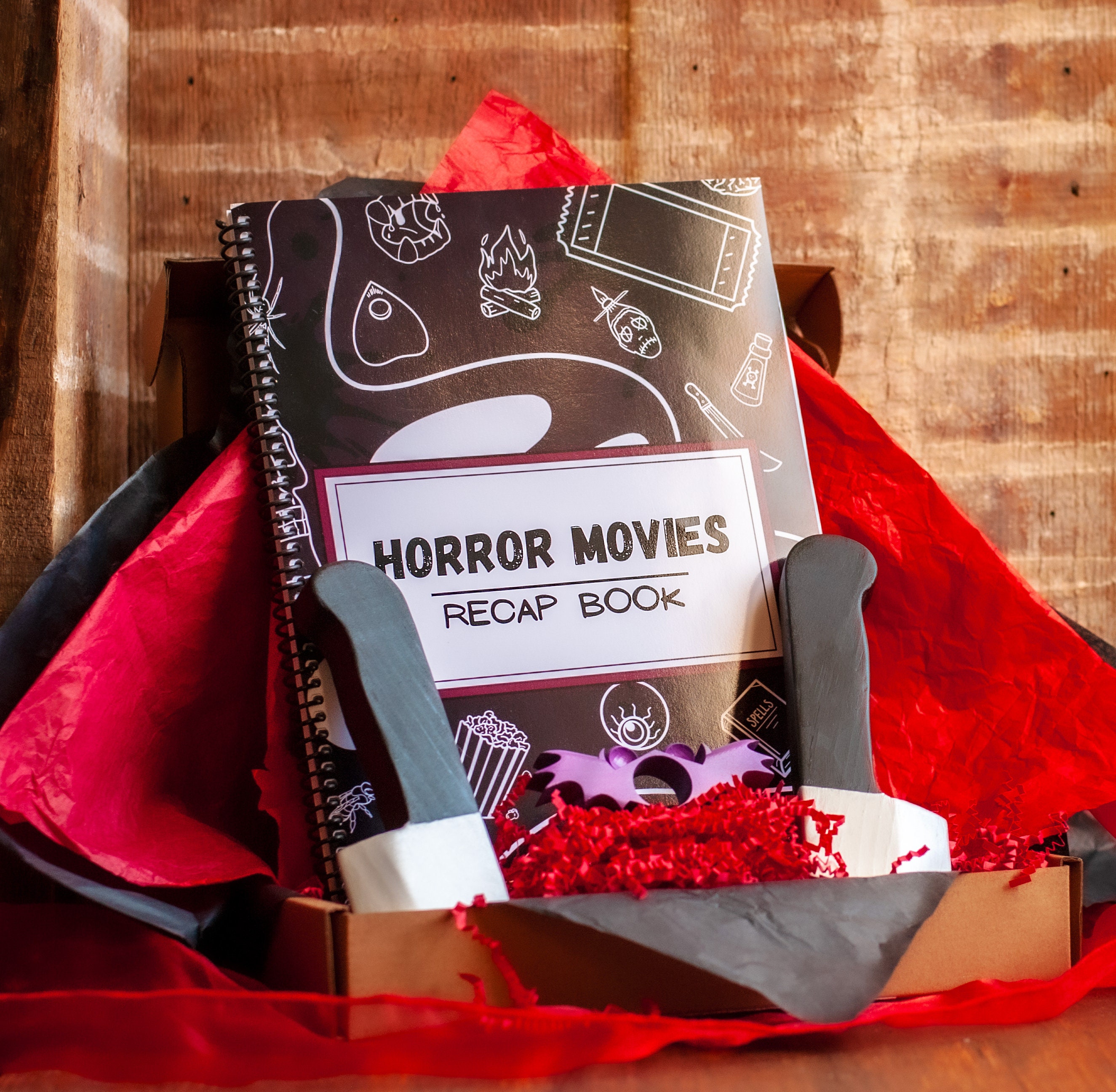 Horror Gift Box for Horror Lovers Cozy Gift Set Horror Decor, Journal ...