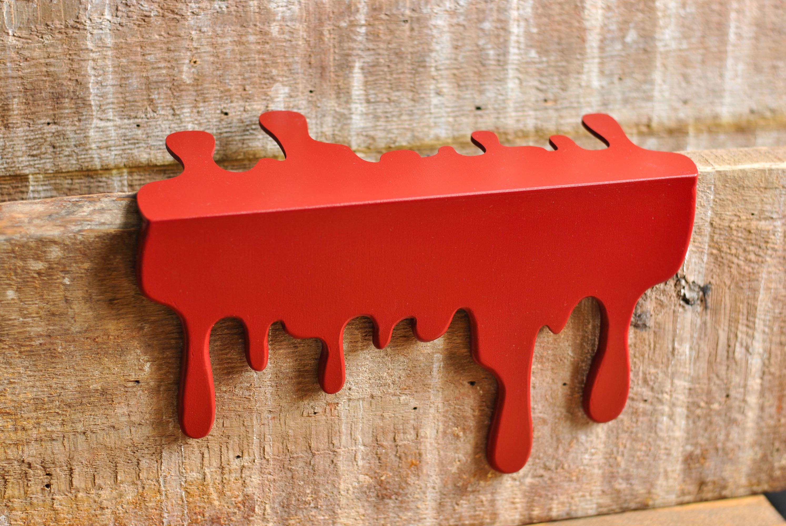 Blood Drip Shelf Decor | Horror-themed Shelf Sitter | Macabre Decor for ...