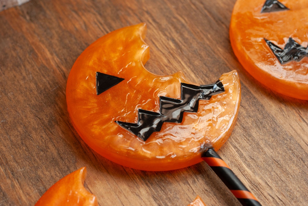 Horror Pumpkin Lollipop Prop | Horror Decor and Costume Prop | Gifts ...