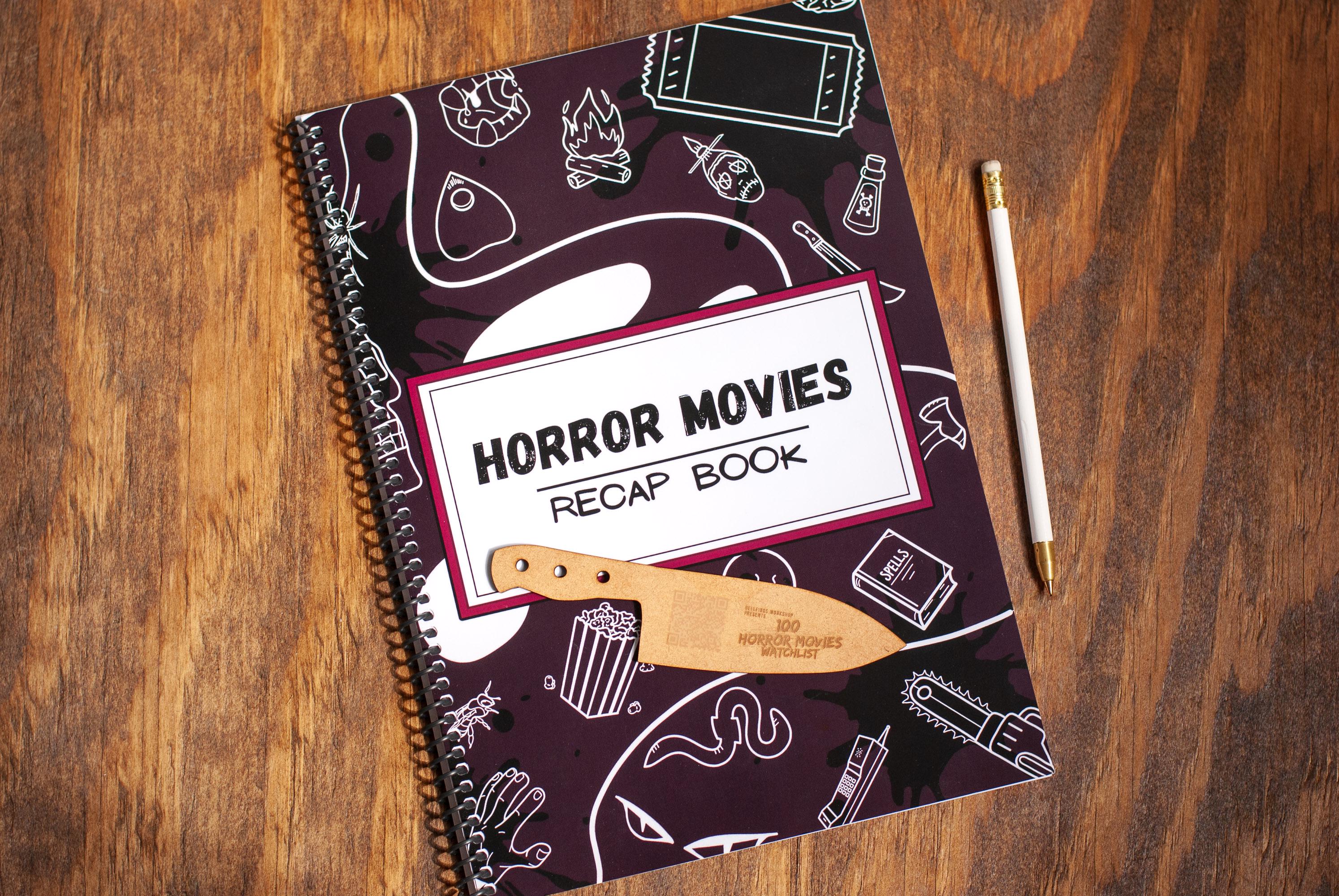 Horror Movies Recap Book - Horror Movie Review Book for Horror Fans ...