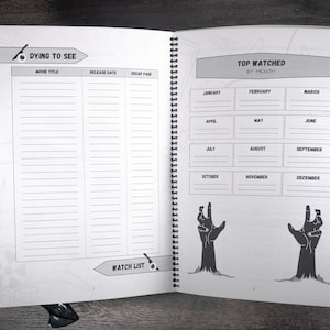 Horror Movies Recap Book - Horror Movie Review Book for Horror Fans ...