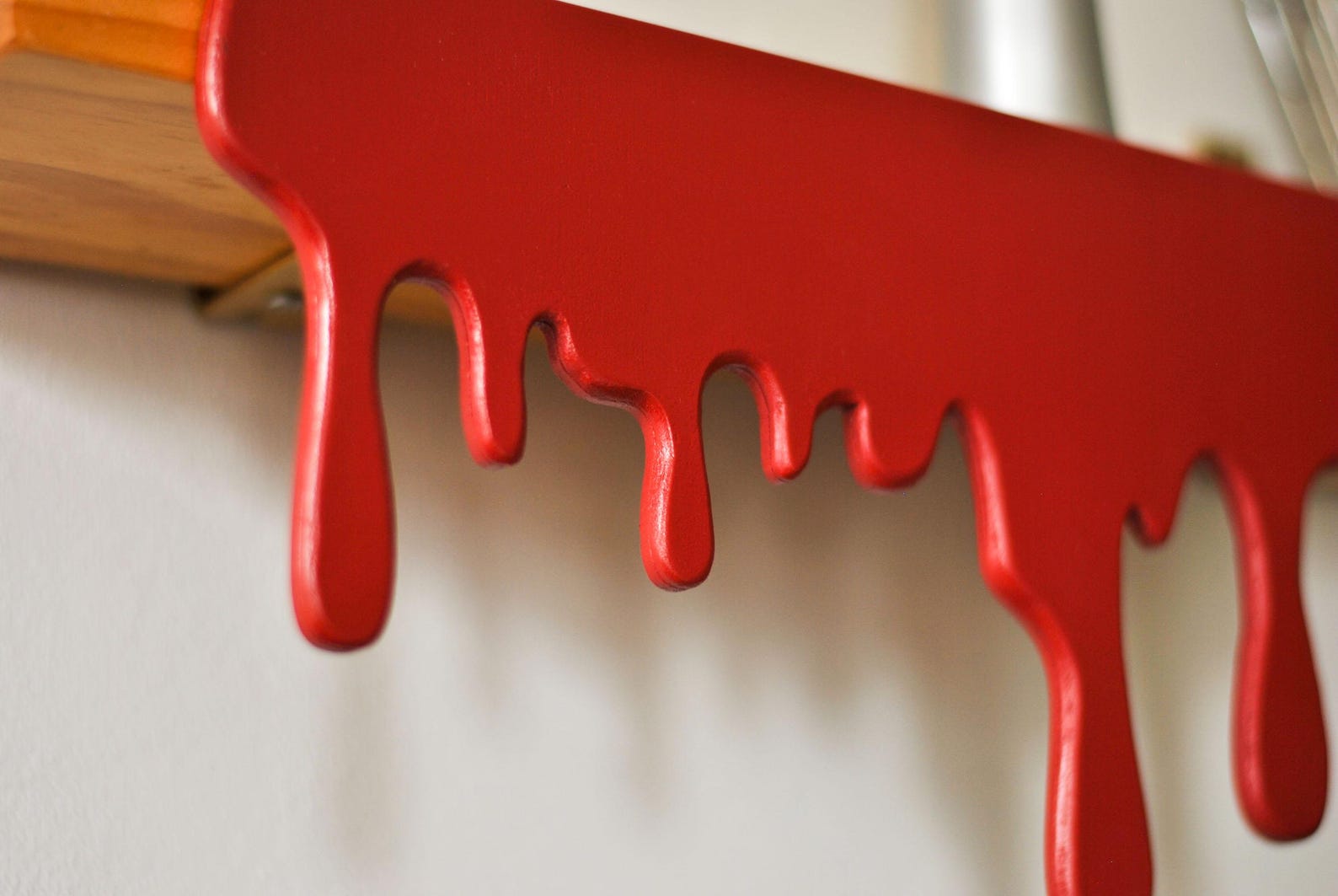 Blood Drip Shelf Decor | Horror-themed Shelf Sitter | Macabre Decor for ...