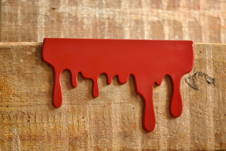 Blood Drip Shelf Decor | Horror-themed Shelf Sitter | Macabre Decor for ...