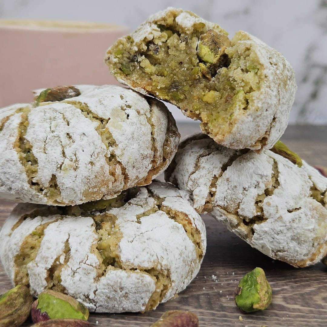 Pistachio Amaretto Biscotti - Etsy Australia