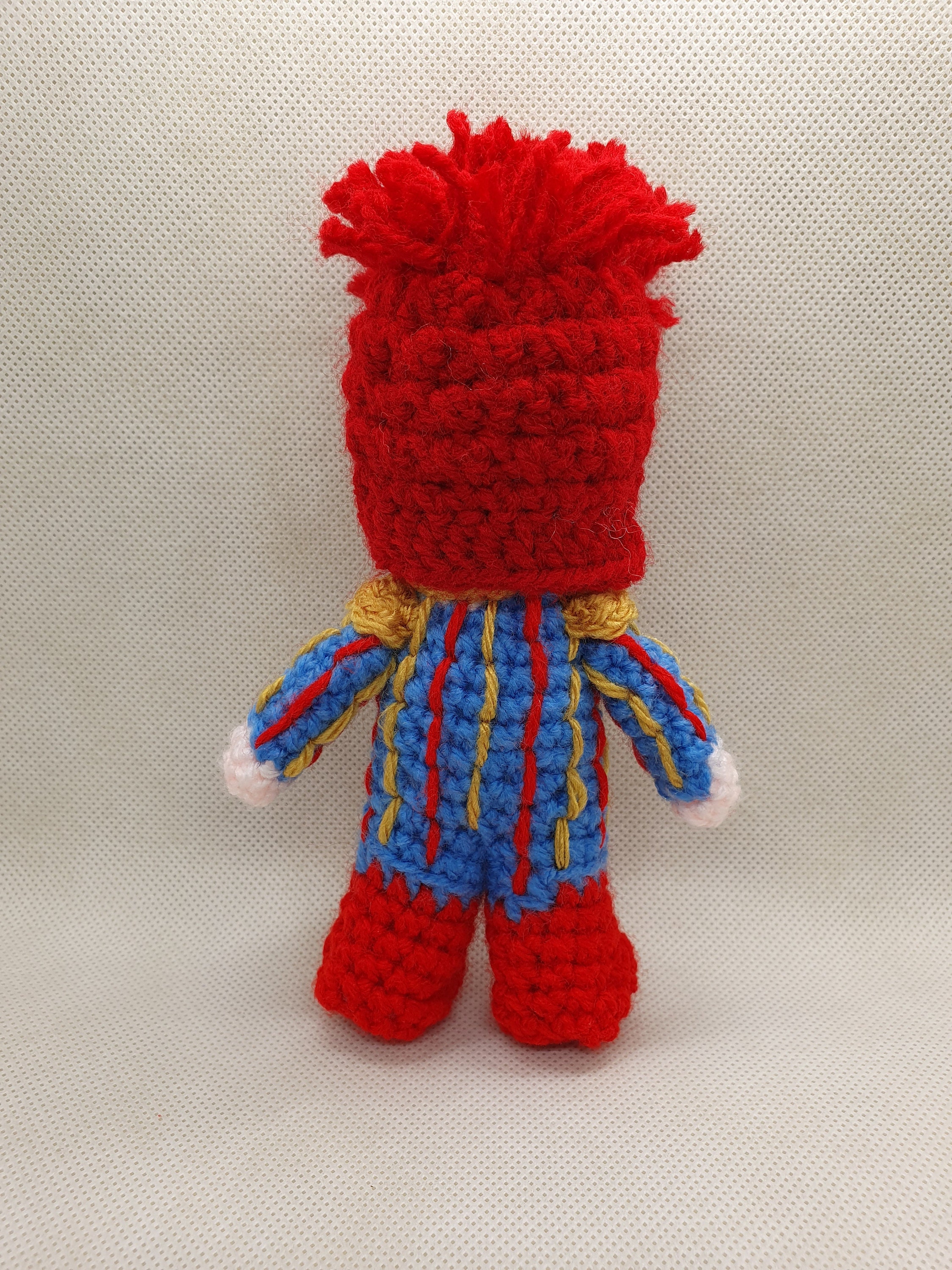 Ziggy Stardust David Bowie Crochet Doll 15cms Tall Etsy Uk