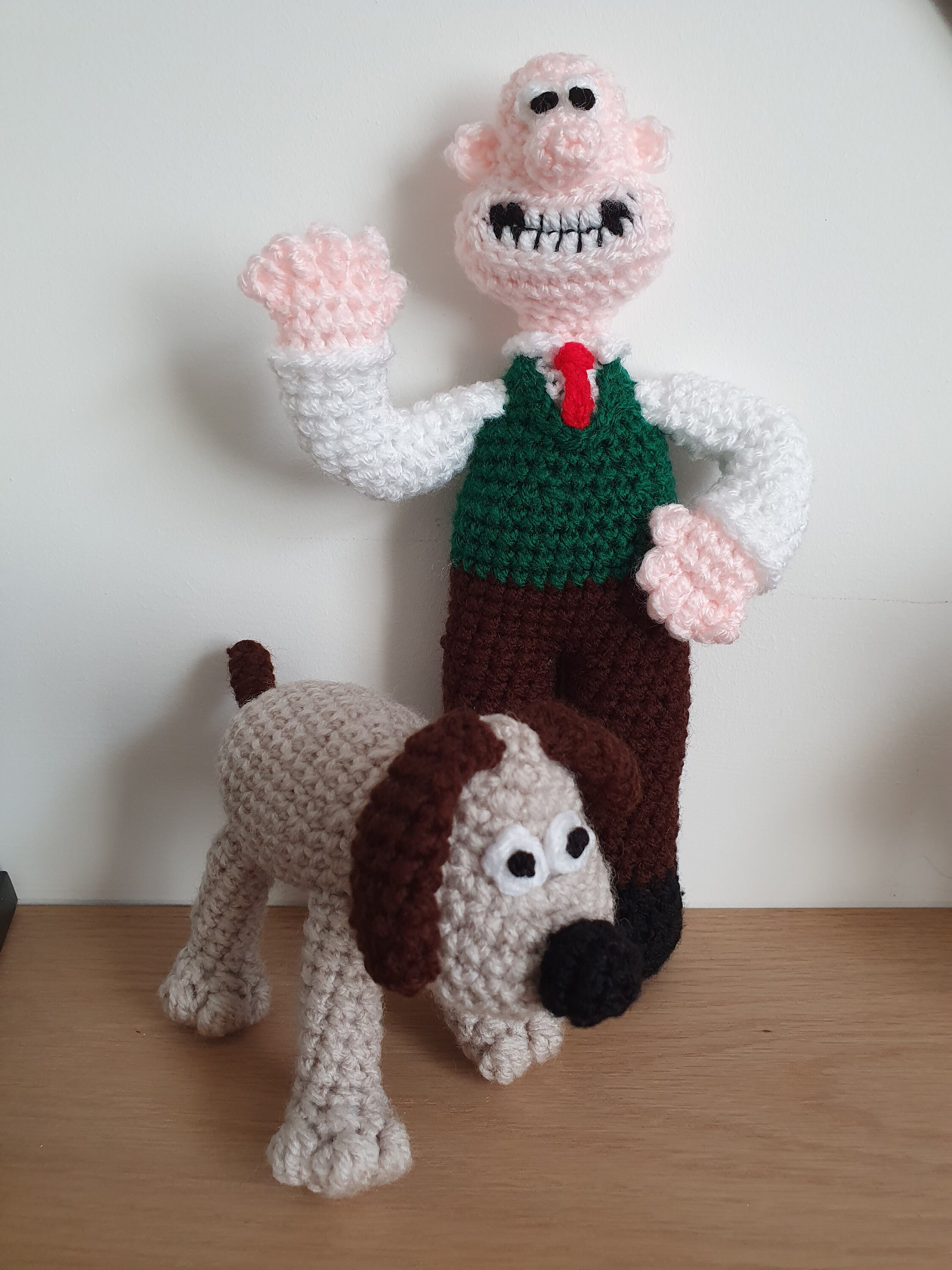 Wallace & Gromit Crochet Figures. Wallace, Gromit, Shaun the Sheep and ...