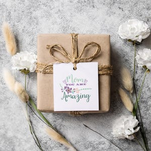 Printable Mother’s Day Gift Tags | Floral Pastel Gift Tags for Mom ...