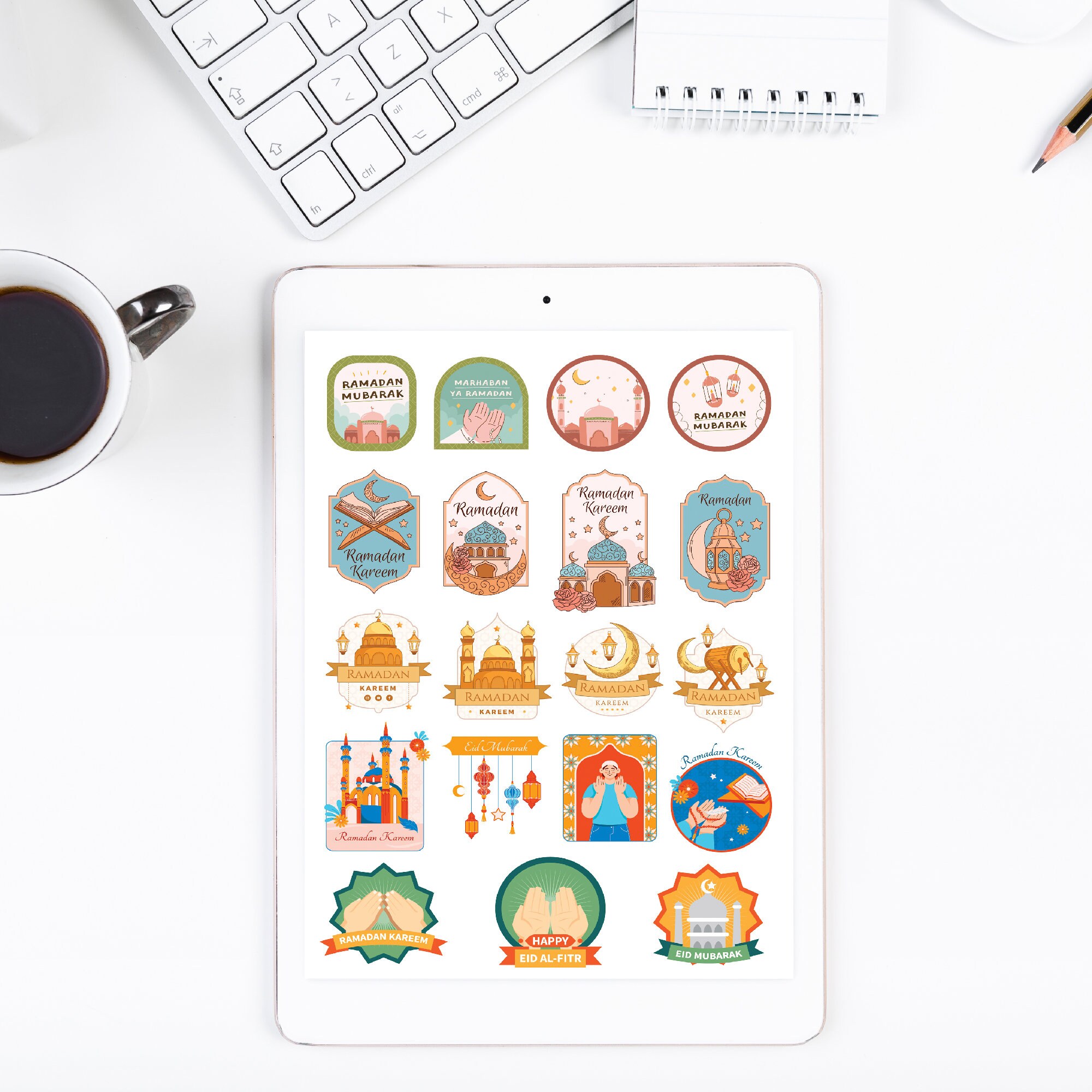 Beautiful Islamic Stickers for Ramadan | Emotive Designs | Goodnotes ...