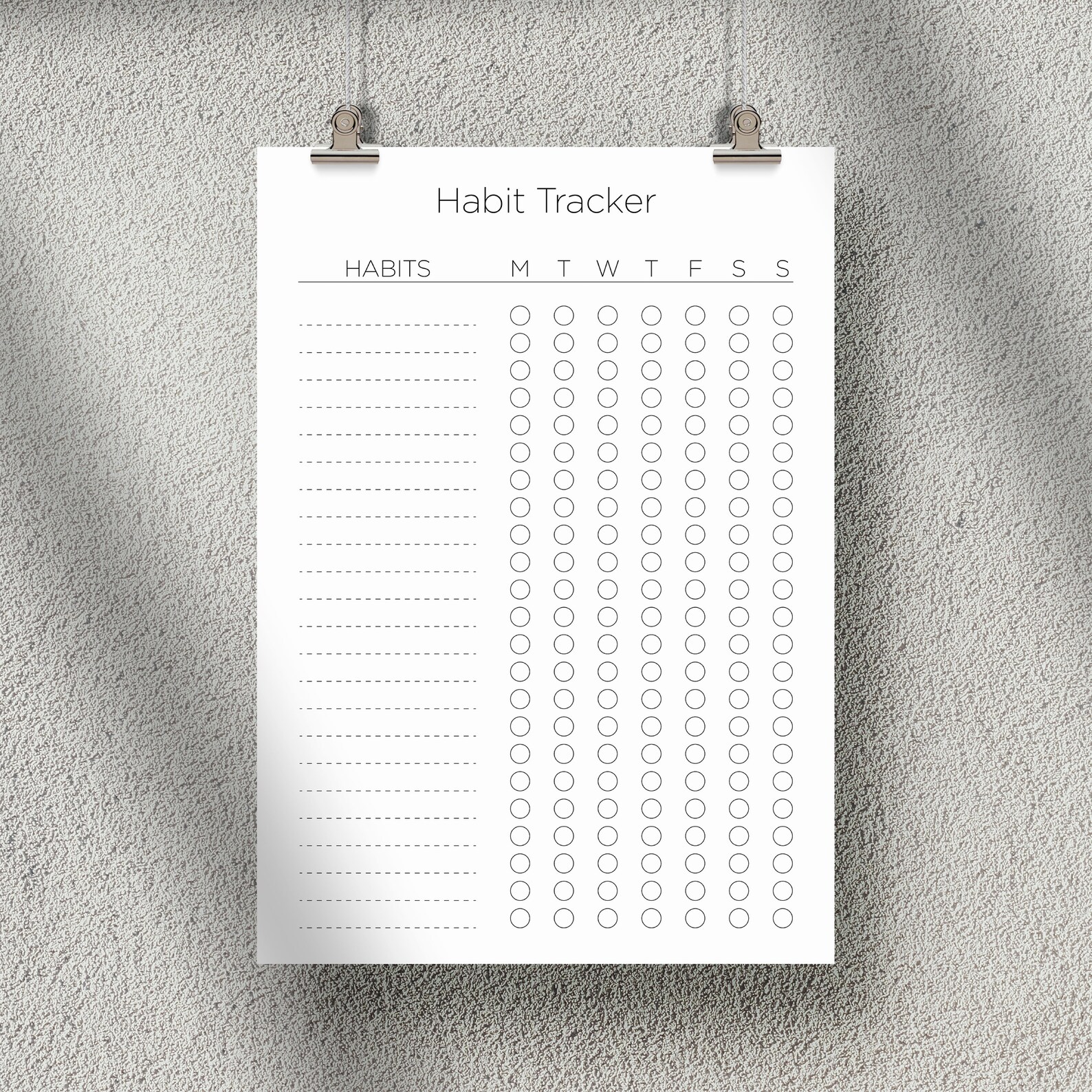 Minimal Habit Tracker Printable Habit Tracker Digital Habit Tracker ...