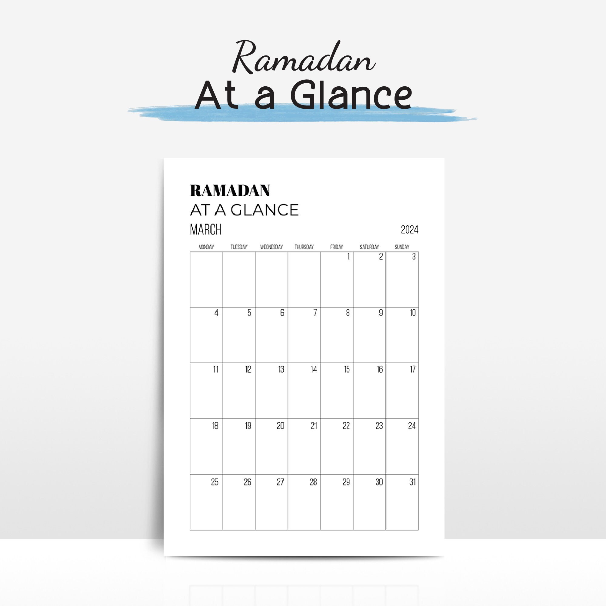 Ramadan Planner, Digital Download A4 Size, Salah Tracker, Meal Plan ...