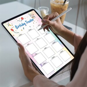 Birthday Tracker Birthday Anniversary Tracker Birthday Calendar ...