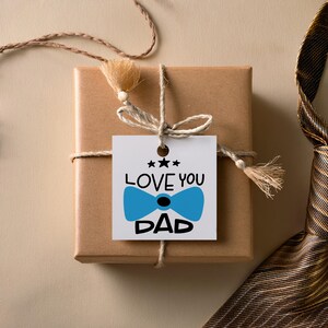 Printable Father’s Day Gift Tags – Love You Dad & Happy Father’s Day ...