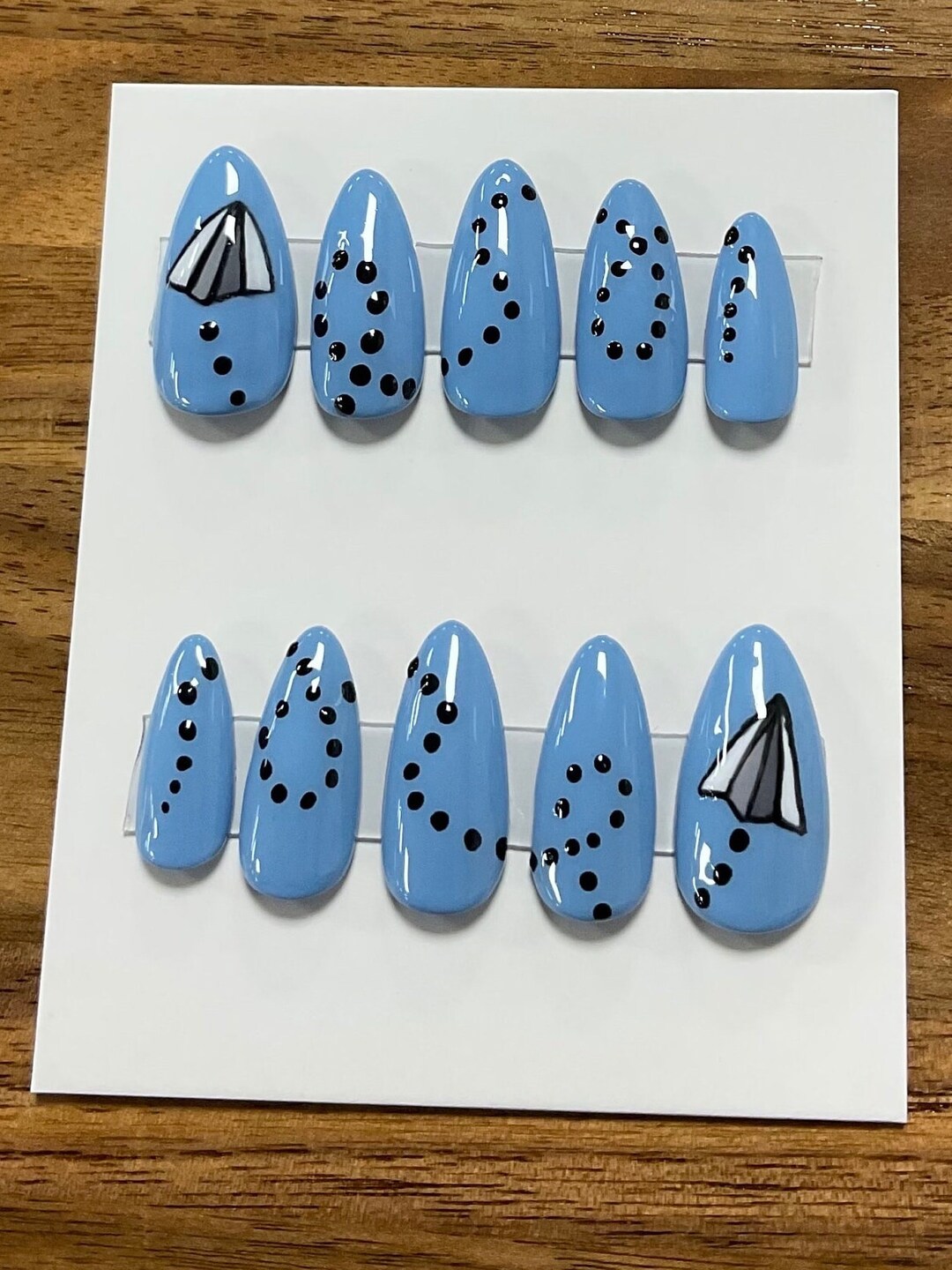 Paper Air Plane Nails - Etsy