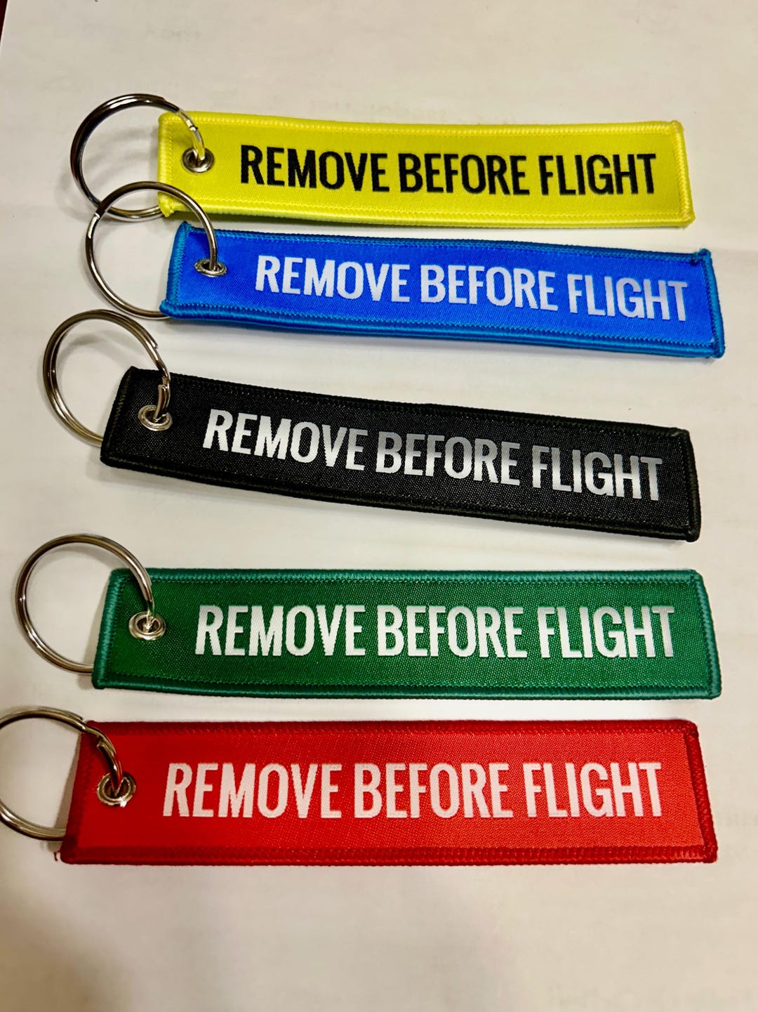 Remove Before Flight Tag Keychain - Etsy