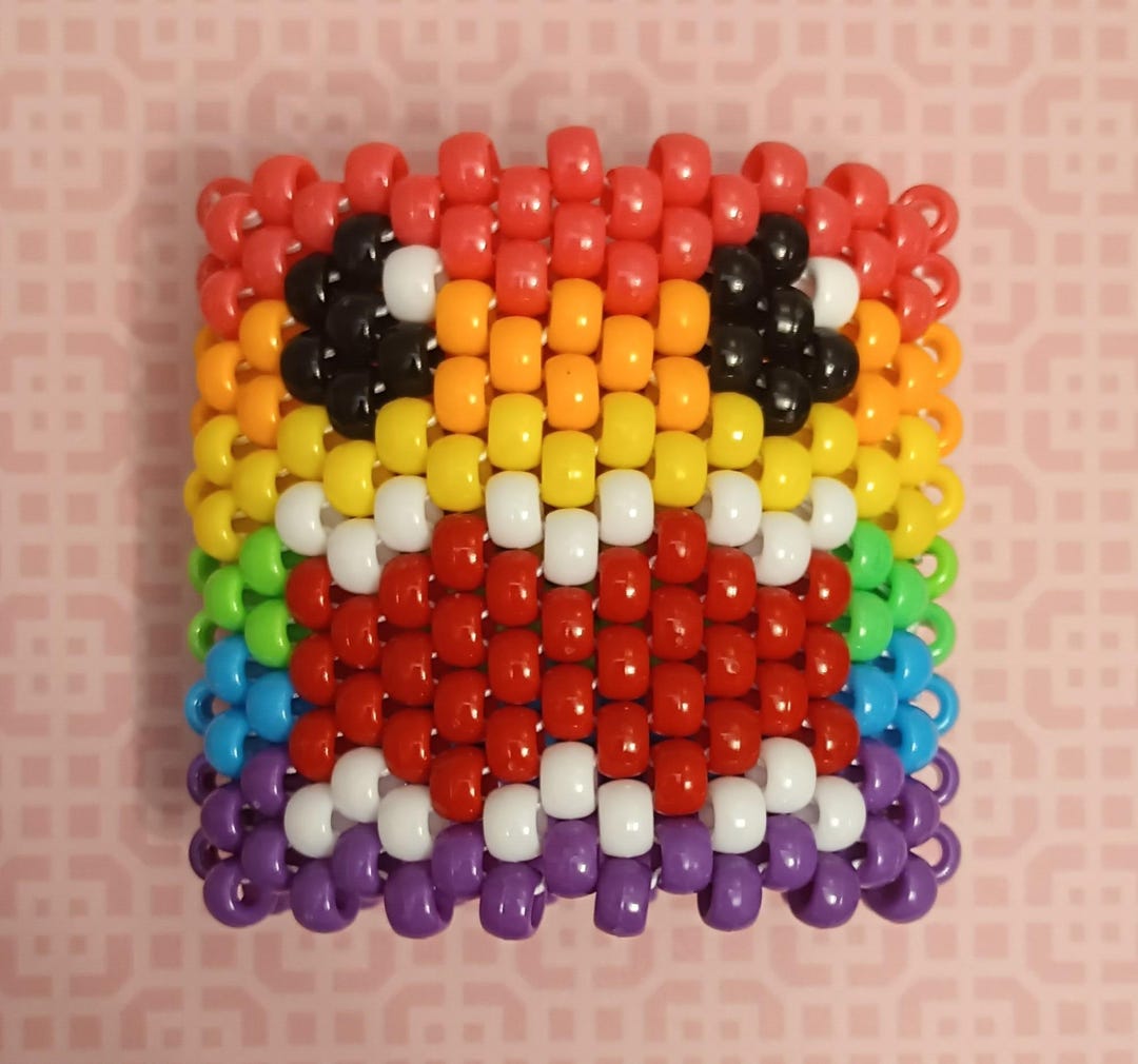 Rainbow Domo Kandi Cuff - Etsy