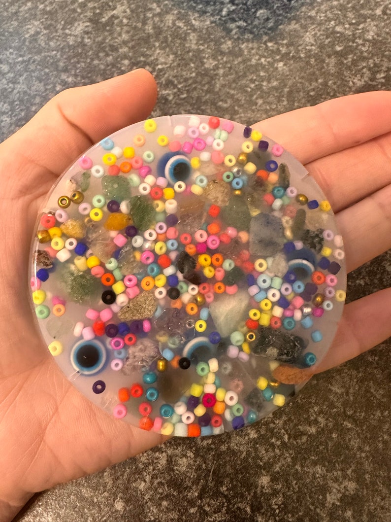 Crystal and Evil Eye Picky Pad Sensory Toy/fidget Toy ADHD Silicone ...