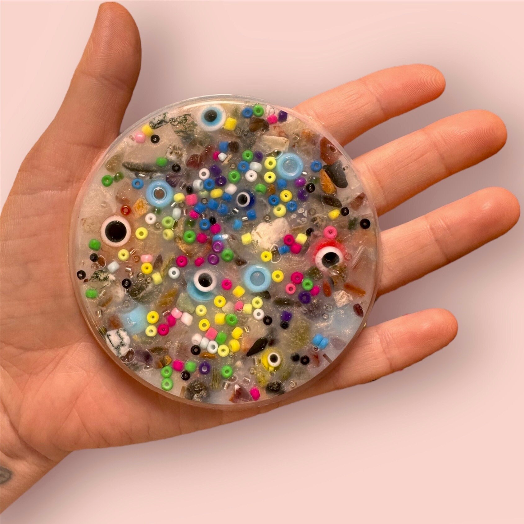 Picky Pad With Crystals and Evil Eye Charms Sensory Toy/fidget Toy ADHD ...