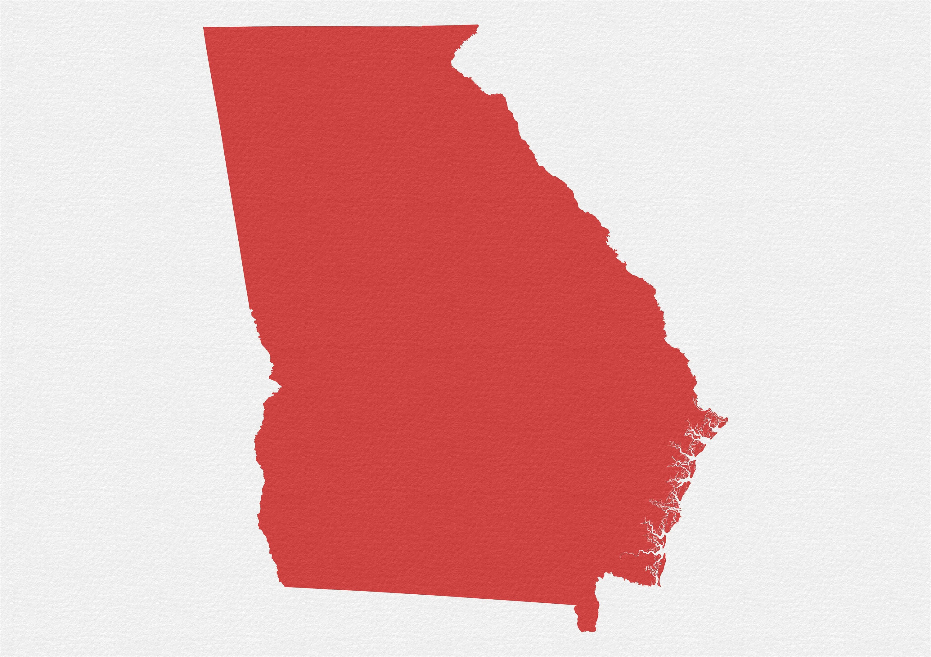 Georgia State Map Bundle: Styles Include Simple, Detailed, Rich ...