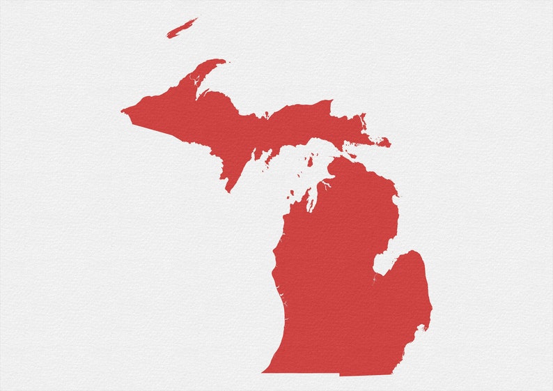 Michigan Map Bundle: Styles Include Simple, Detailed, Rich, Elegant ...