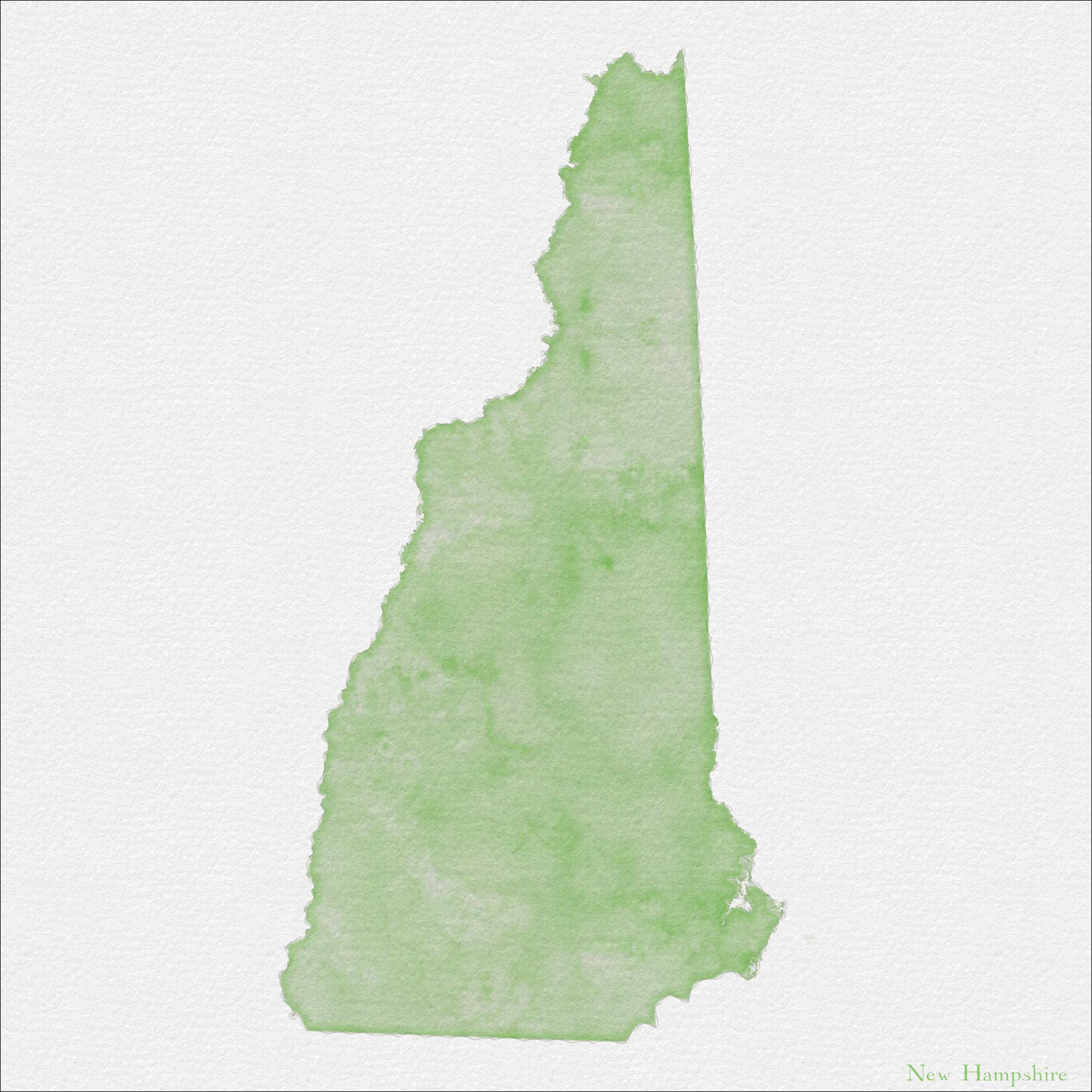 New Hampshire Map Bundle: Styles Include Simple, Detailed, Rich ...
