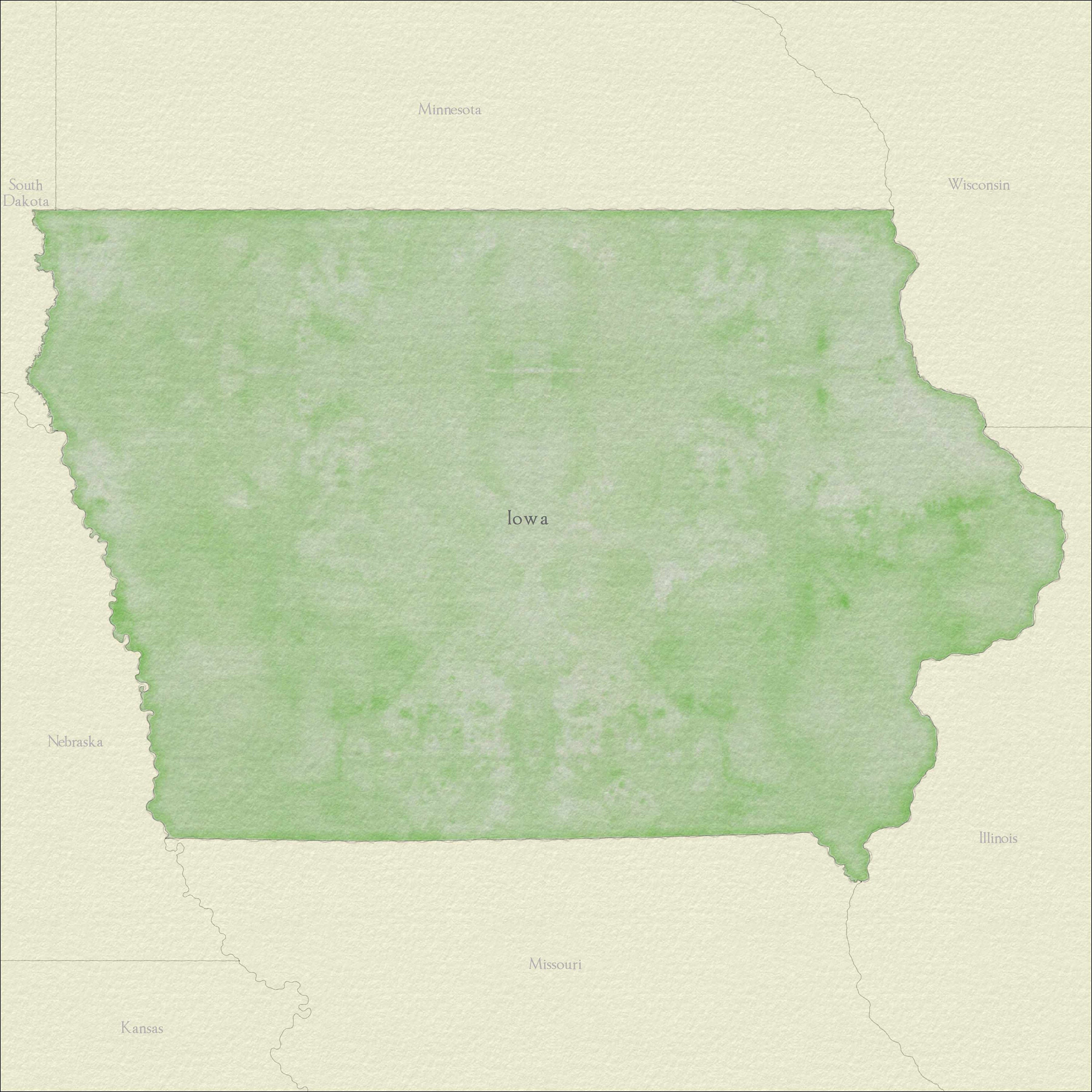 Iowa State Map Bundle: Styles Include Simple, Detailed, Rich, Elegant ...