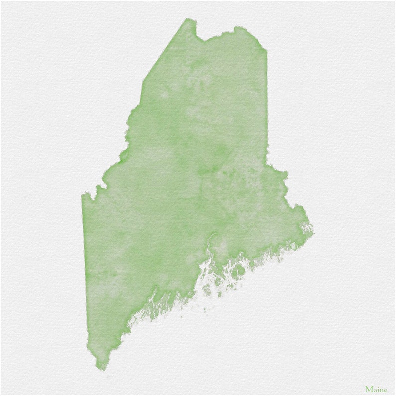 Maine Map Bundle: Styles Include Simple, Detailed, Rich, Elegant ...