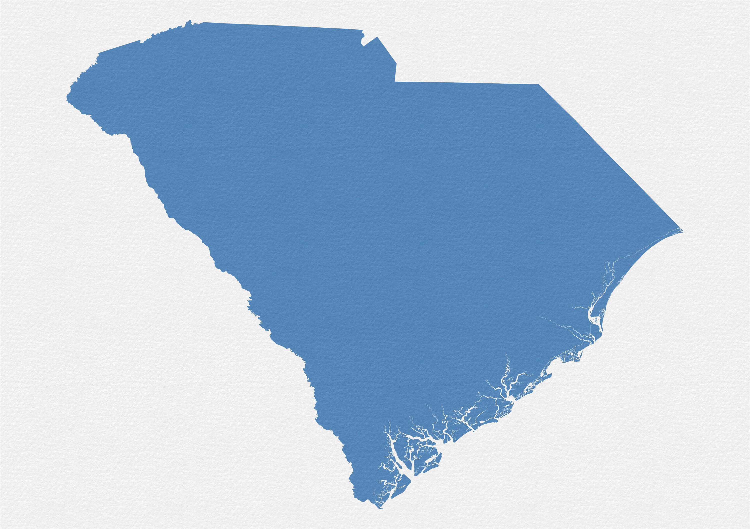 South Carolina Map Bundle: Styles Include Simple, Detailed, Rich ...