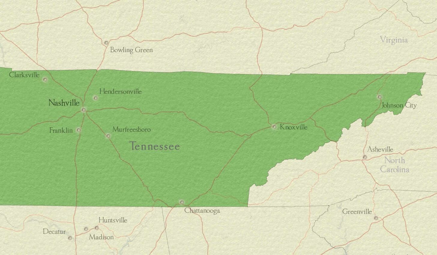 Tennessee Map Bundle: Styles Include Simple, Detailed, Rich, Elegant ...