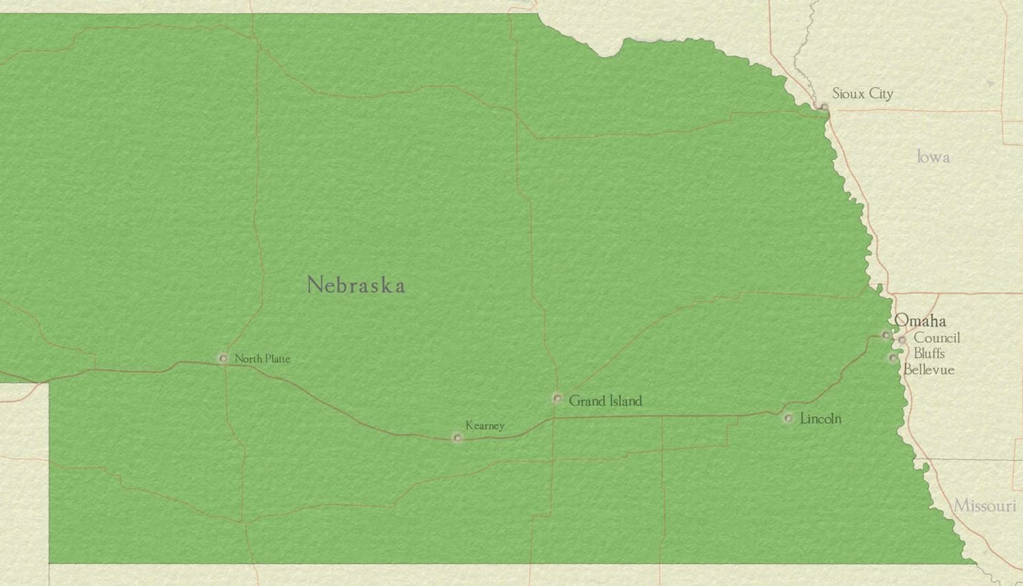 Nebraska Map Bundle: Styles Include Simple, Detailed, Rich, Elegant ...