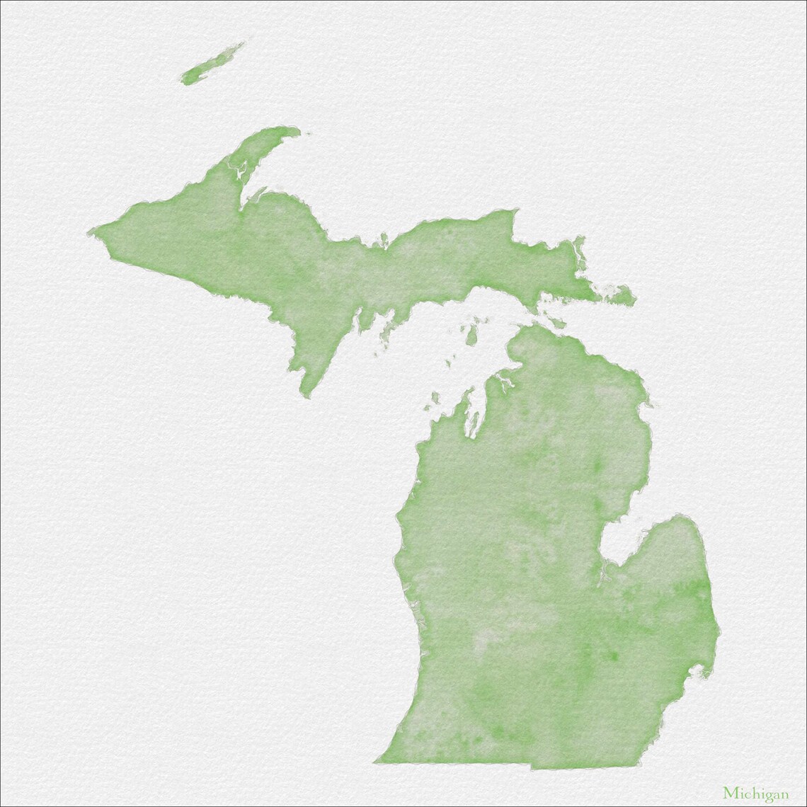 Michigan Map Bundle: Styles Include Simple, Detailed, Rich, Elegant ...
