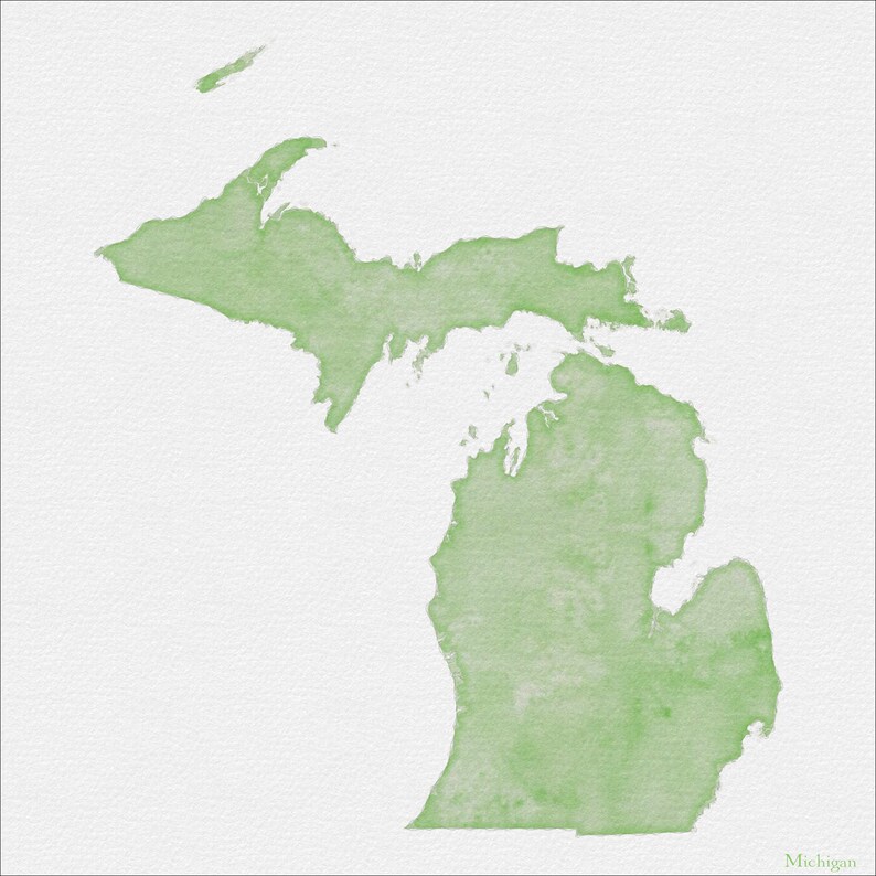 Michigan Map Bundle: Styles Include Simple, Detailed, Rich, Elegant ...